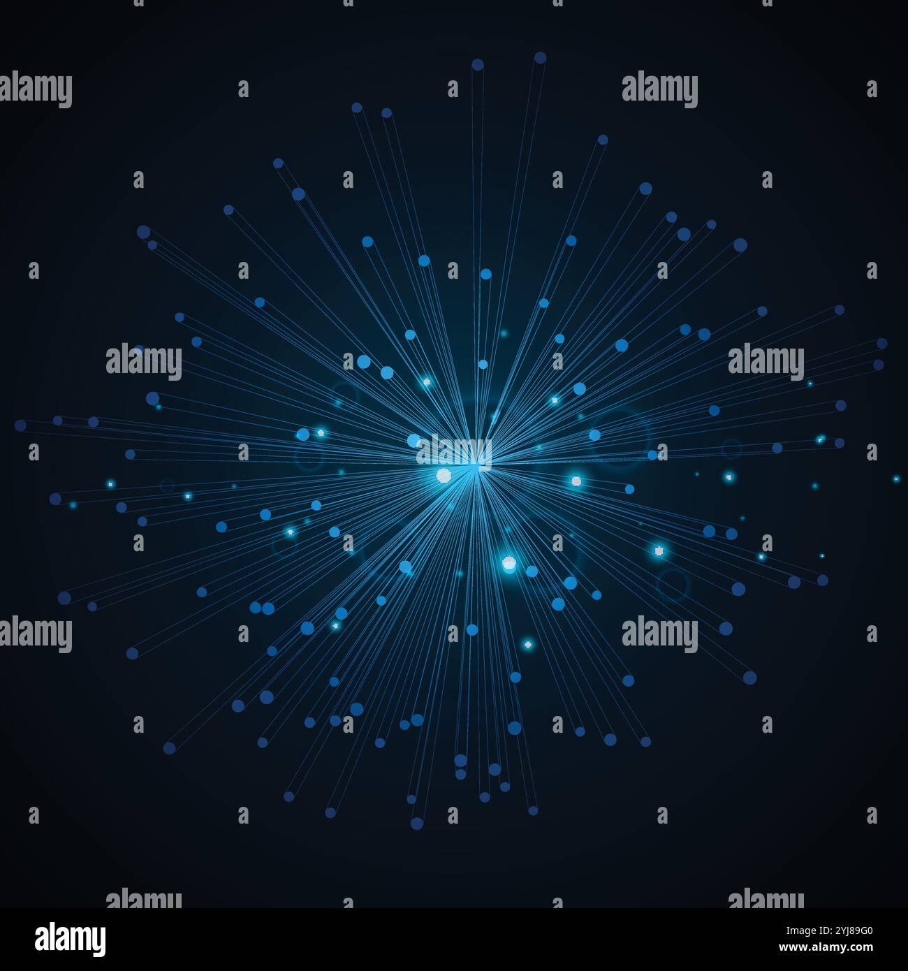 abstract technology lines and dots background Stock Vector Image & Art ...