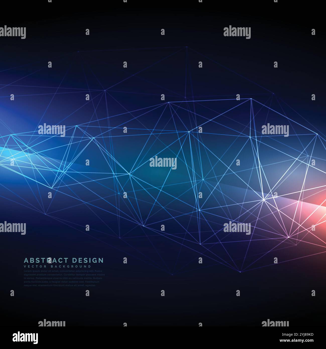 abstract technology wireframe mesh in digital style Stock Vector Image ...
