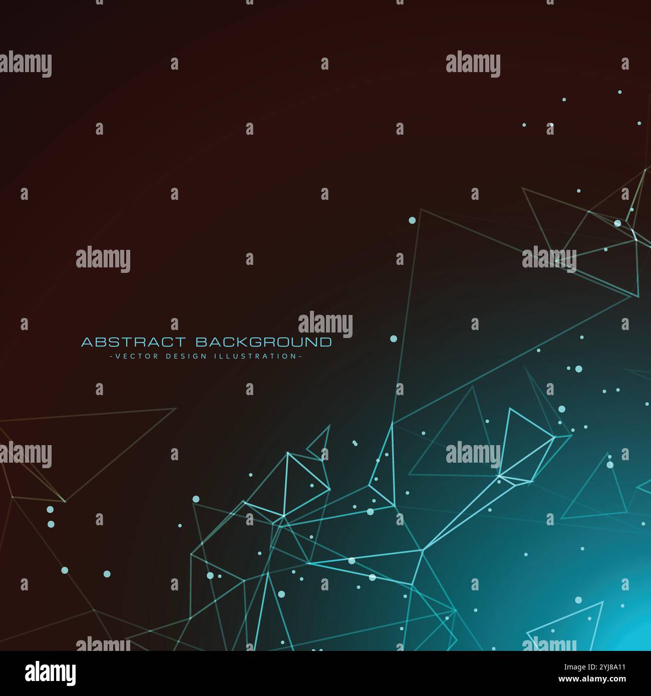 amazing technology background with digital wires mesh Stock Vector ...