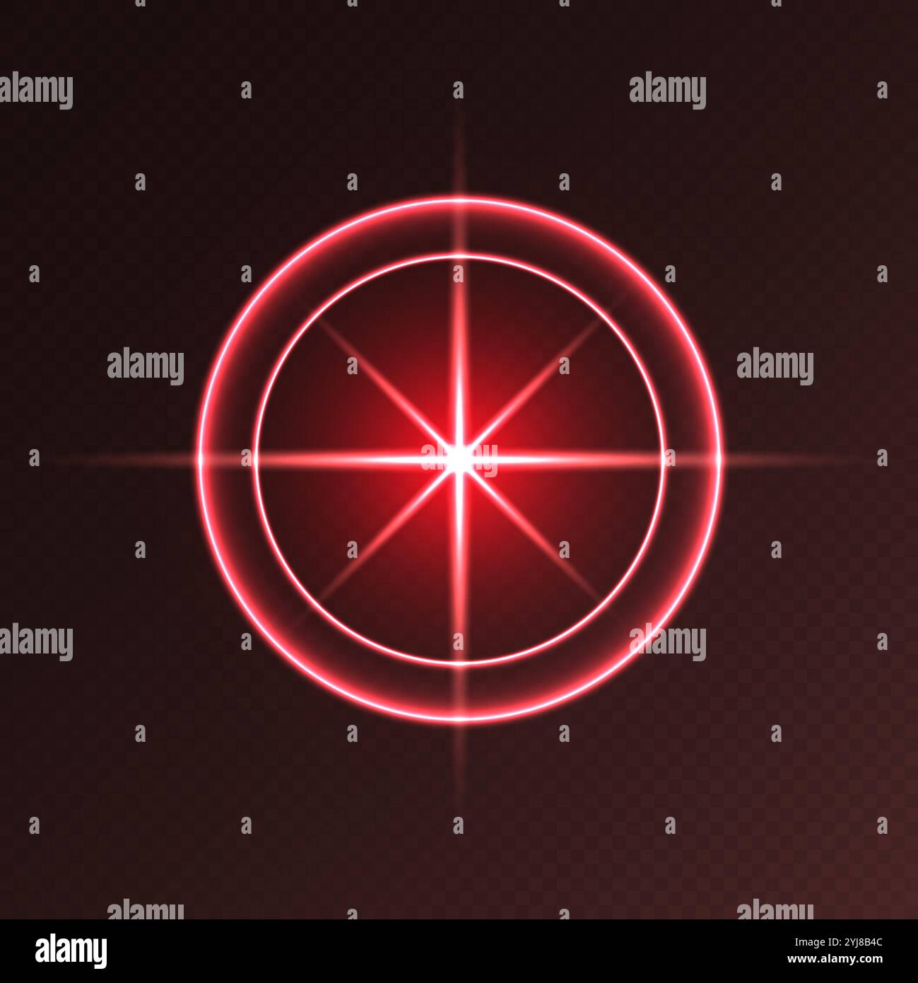 Red light flare, glowing shiny sparkle, lens flare effect, bright ...