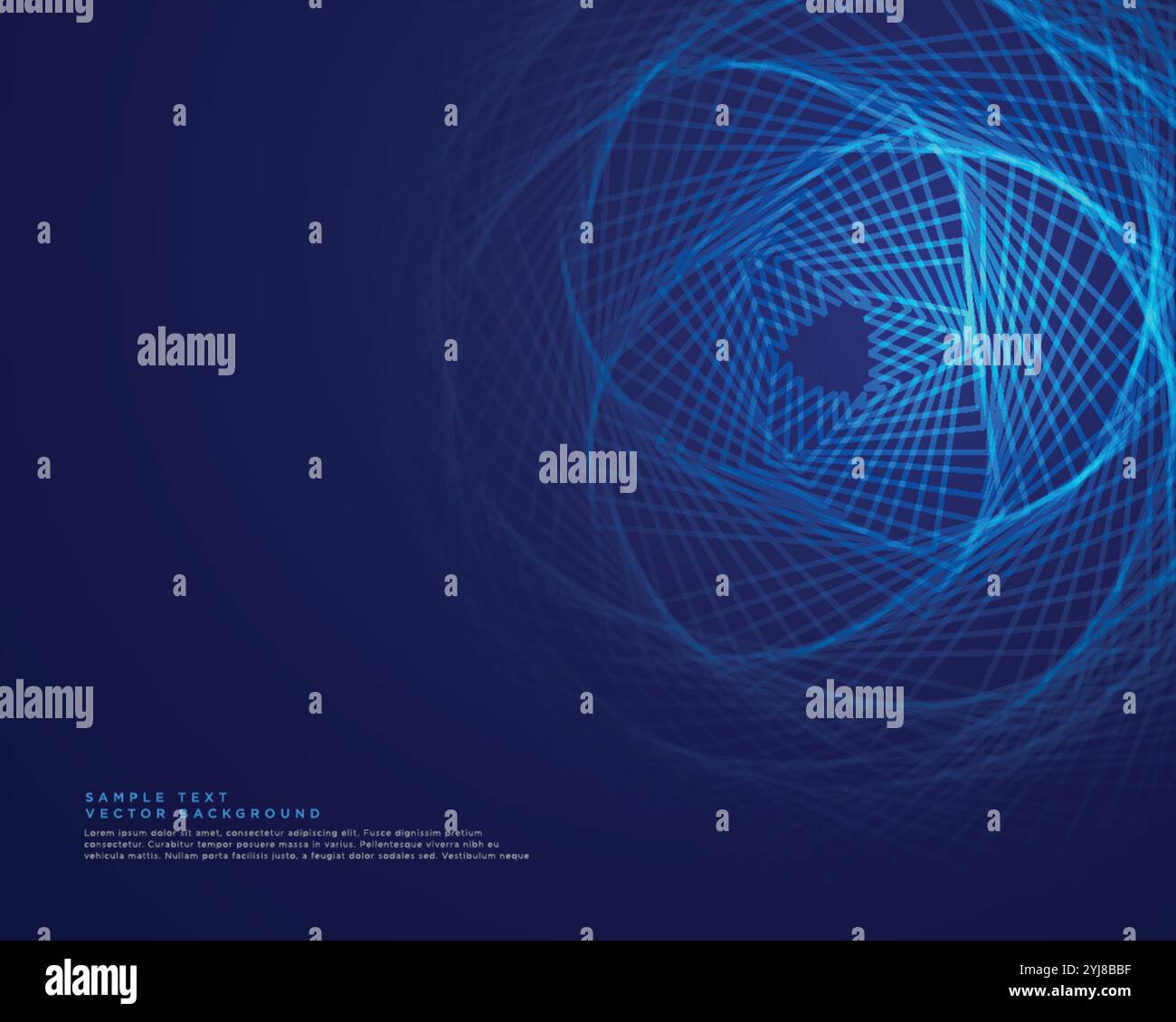 blue technology background with abstract lines vector Stock Vector ...