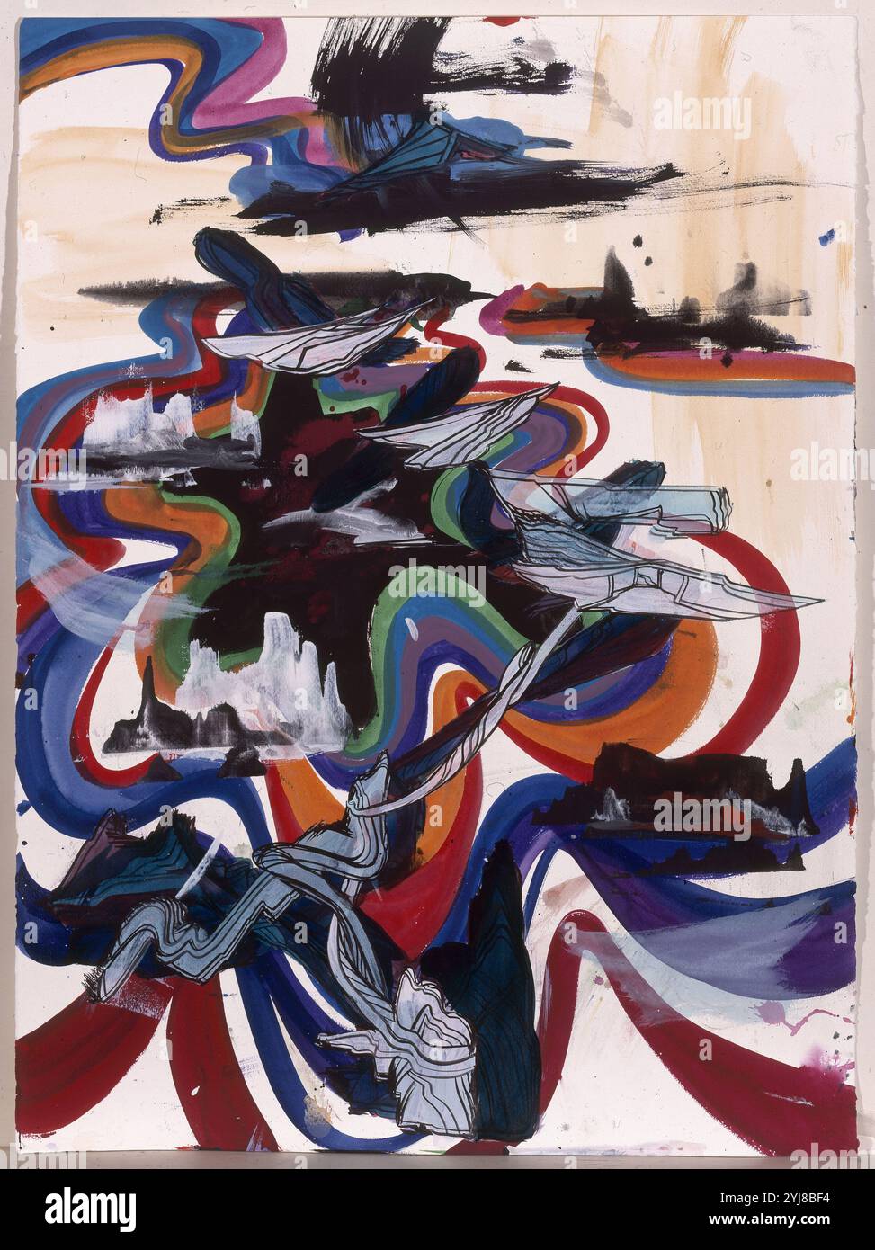 ST - 2005 - ACRILICO Y TINTA SOBRE PAPEL - 76x57. Author: SULING WANG ...