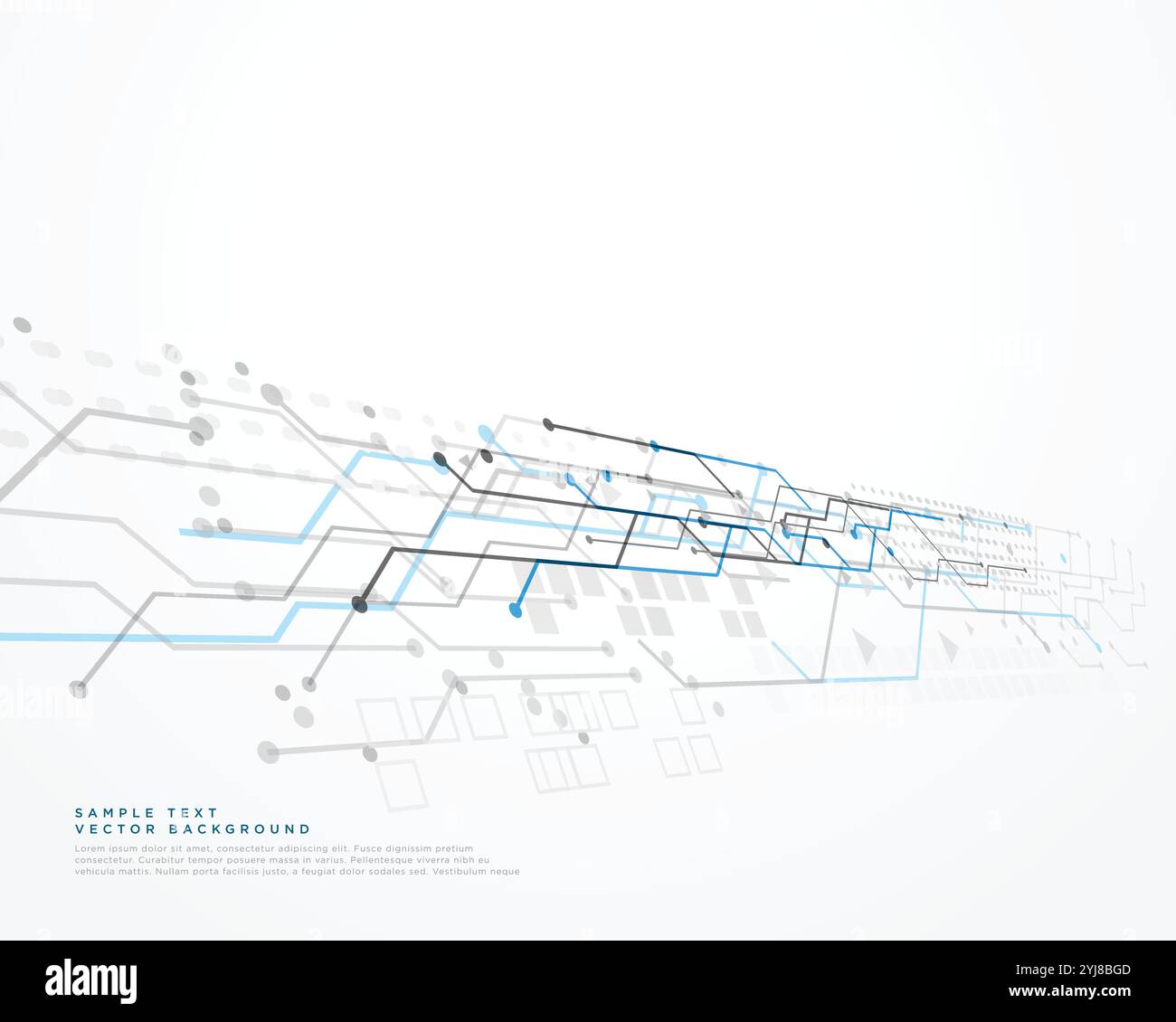 white technology background with mesh diagram Stock Vector Image & Art ...
