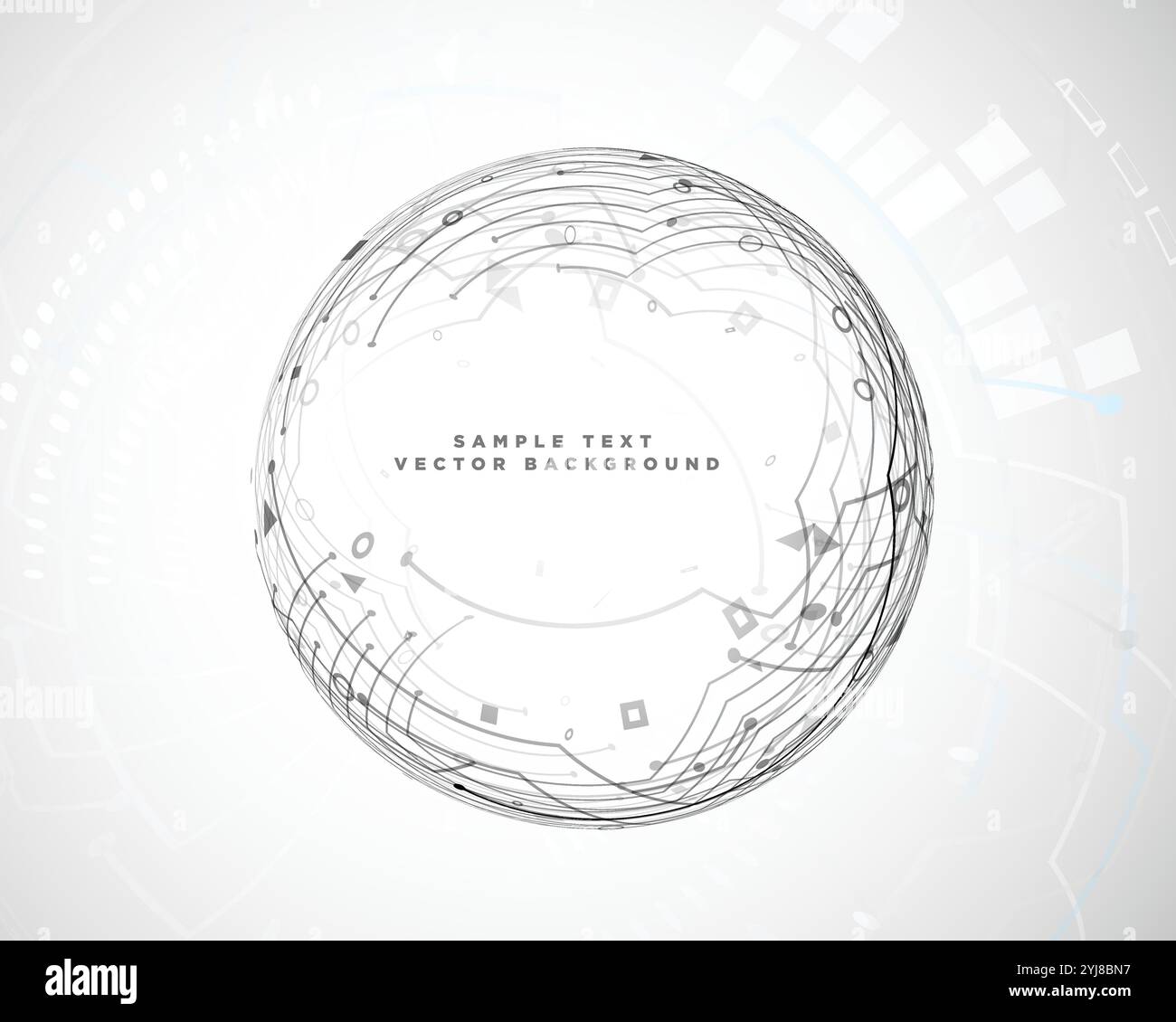 circular abstract technology circuit diagram Stock Vector Image & Art ...