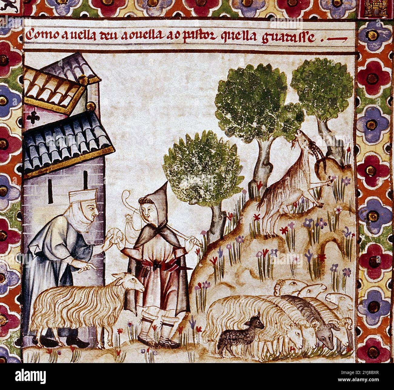 MTI1-CANTIGA DE SANTA MARIA Nº147-F203V-ROBO DE UNA OVEJA QUE BALA PARA ...