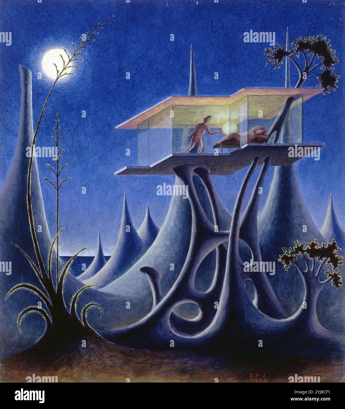 ENDIMION ES VISITADO POR DIANA EN SU SUEÑO - 2006 - TEMPLE/TABLA ...