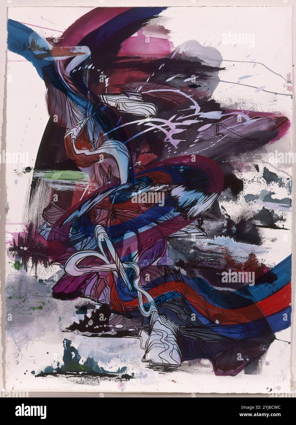 ST - 2005 - ACRILICO Y TINTA SOBRE PAPEL - 76x57. Author: SULING WANG ...