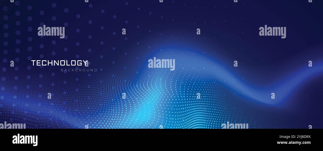 abstract blue technology banner design Stock Vector Image & Art - Alamy
