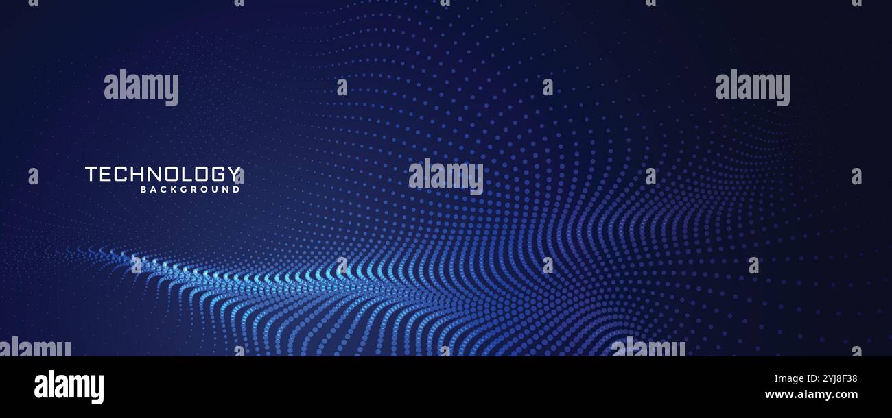 technology particles dots background design Stock Vector Image & Art ...