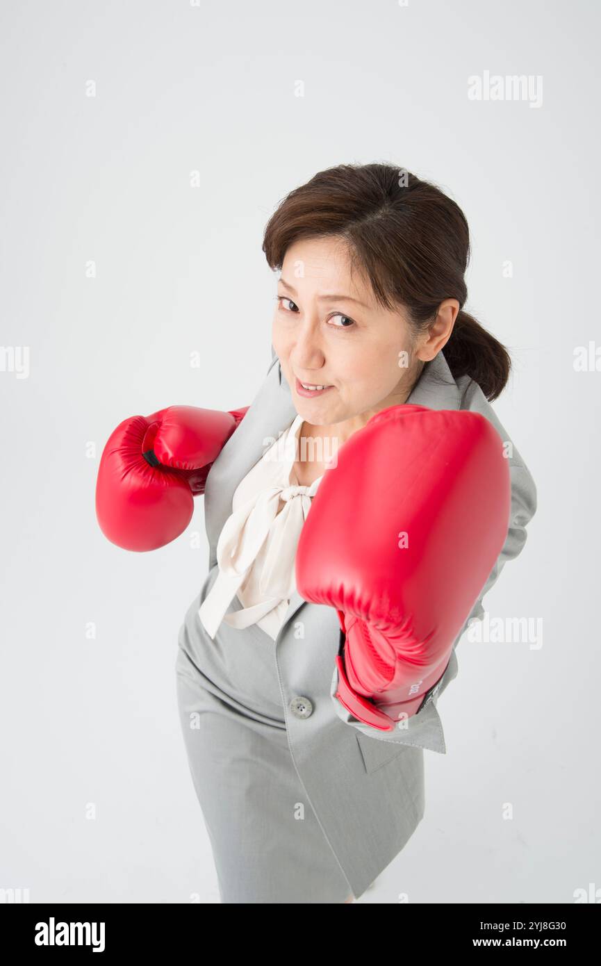 Mature women boxing hi-res stock photography and images - Alamy