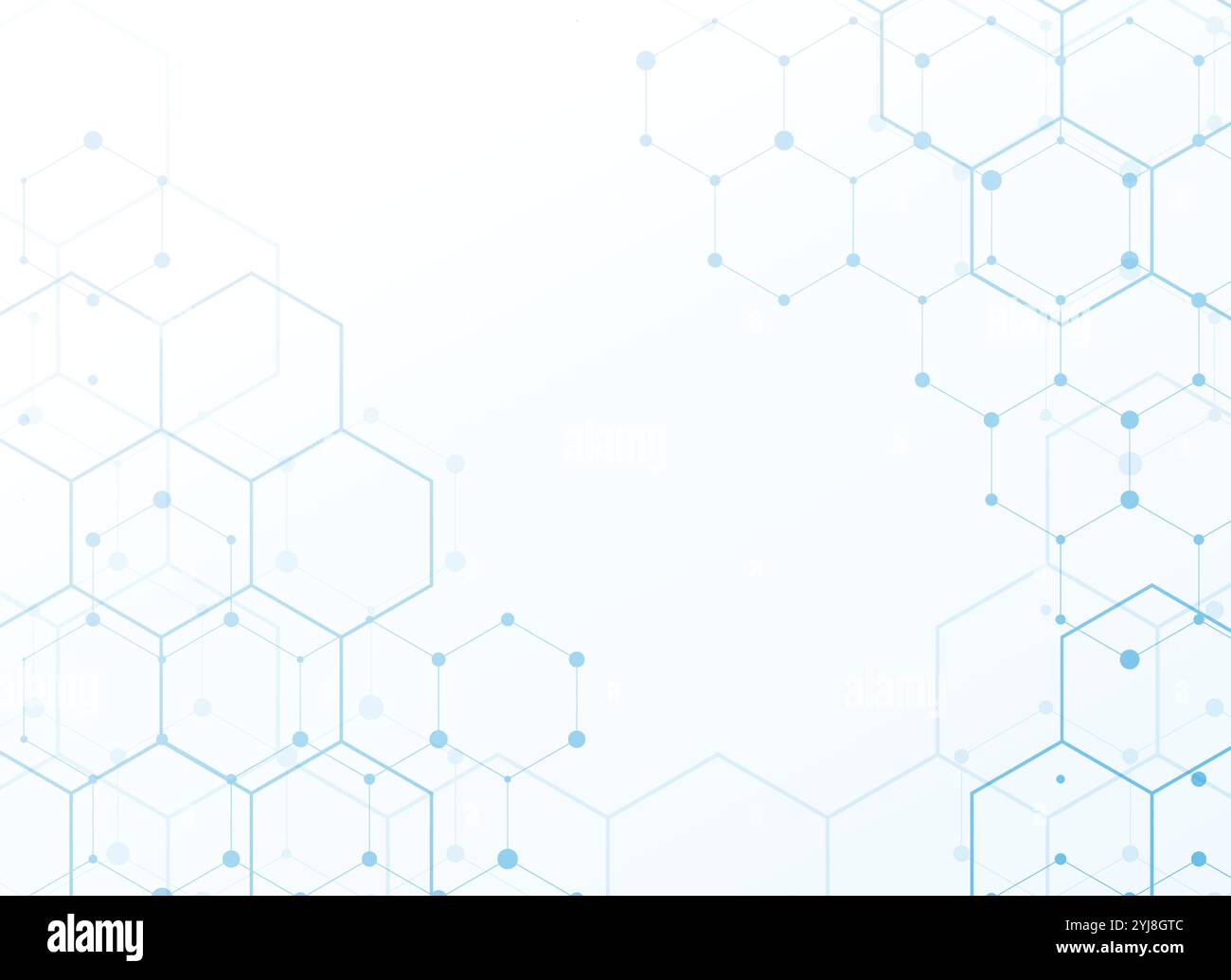 white background with blue tech hexagonal pattern design Stock Vector Image & Art - Alamy