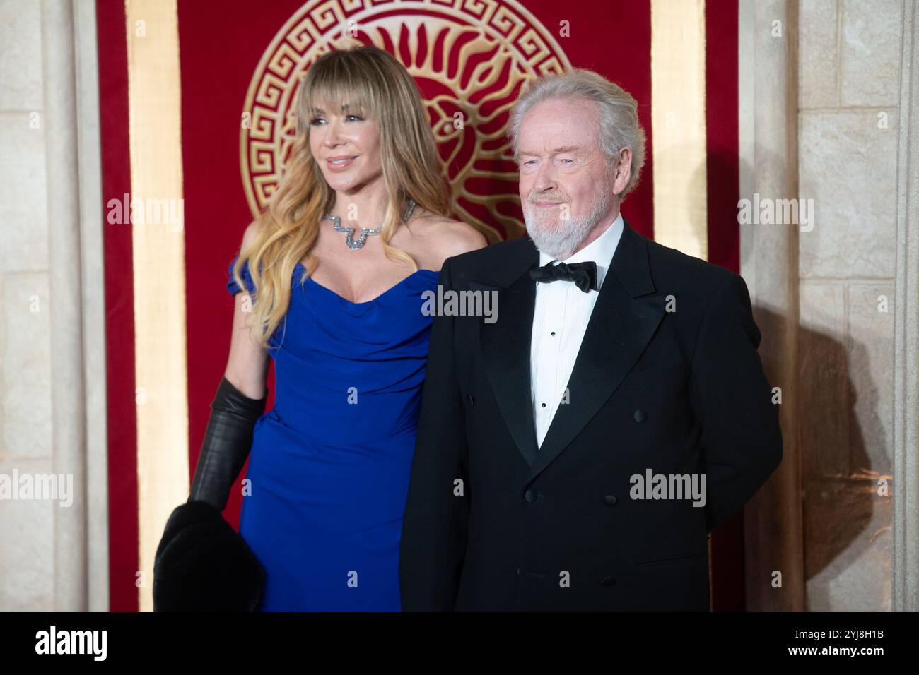 London, UK. 13 Nov, 2024. Pictured: Director Ridley Scott and wife ...