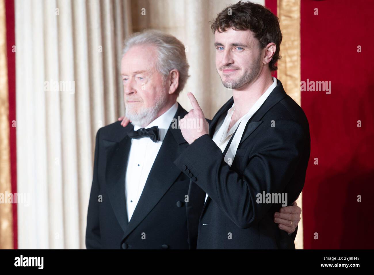 London, UK. 13 Nov, 2024. Pictured: Director Ridley Scott and Paul ...