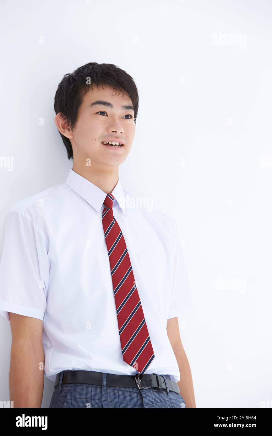 Male high school student Stock Photo - Alamy