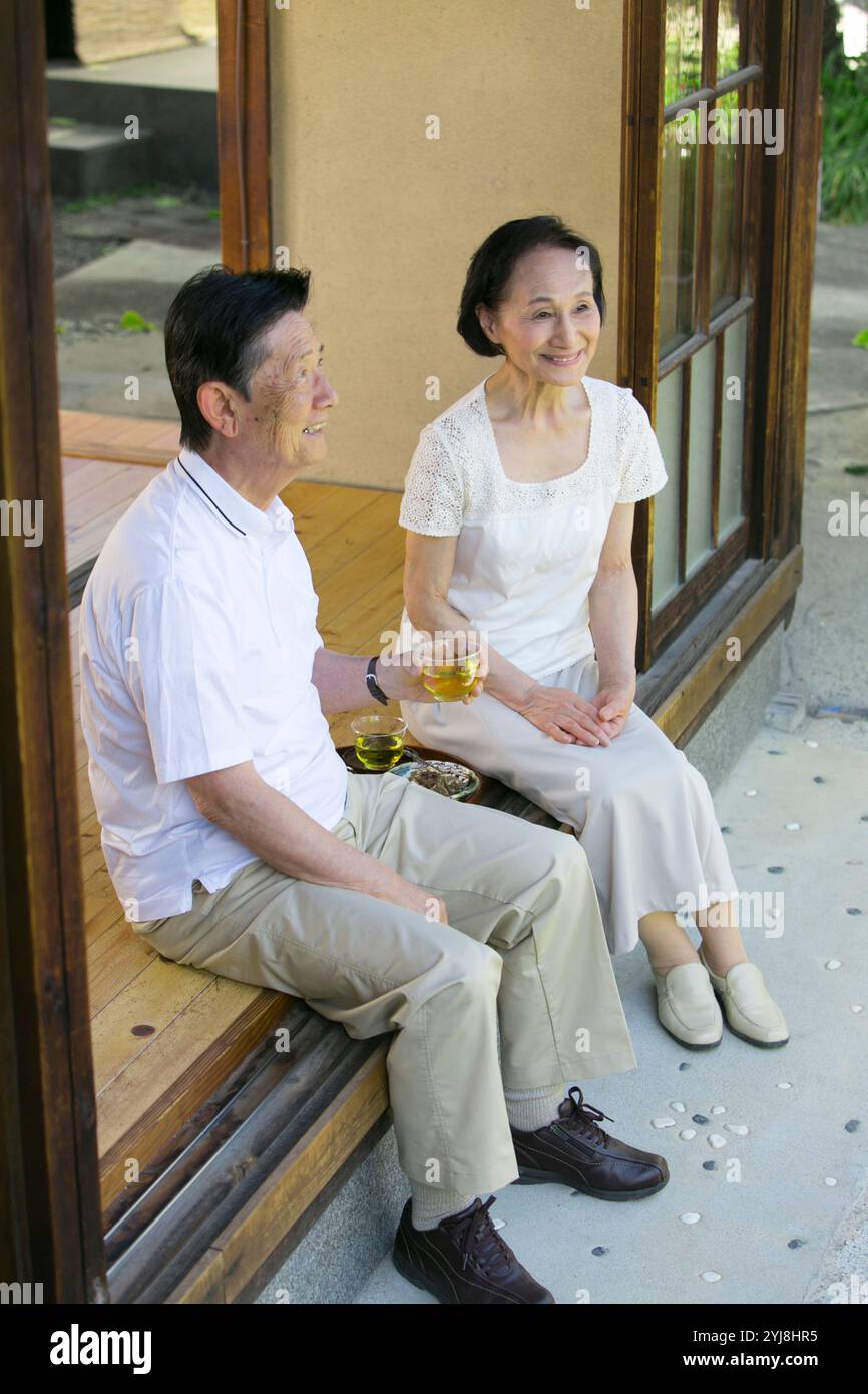 Senior man drinking cold hi-res stock photography and images - Alamy