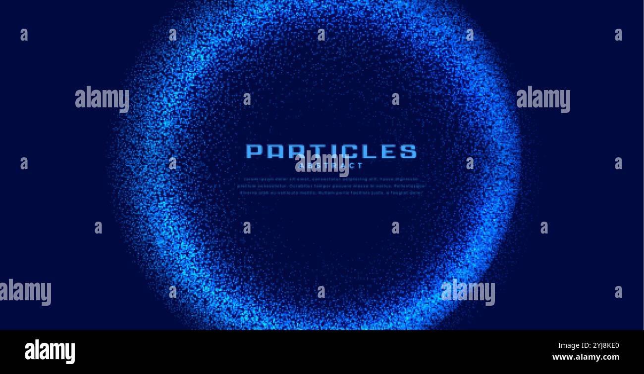 Particles dust abstract digital background Stock Vector Images - Alamy
