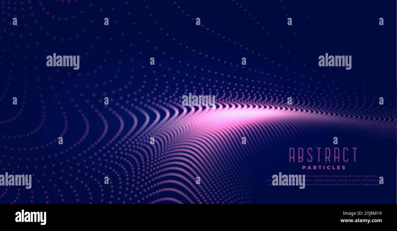 abstract digital particles wave light background Stock Vector Image ...