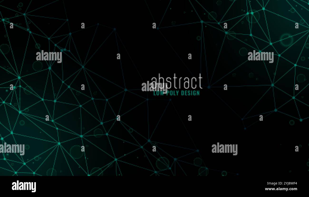 digital low poly mesh technology background Stock Vector Image & Art ...