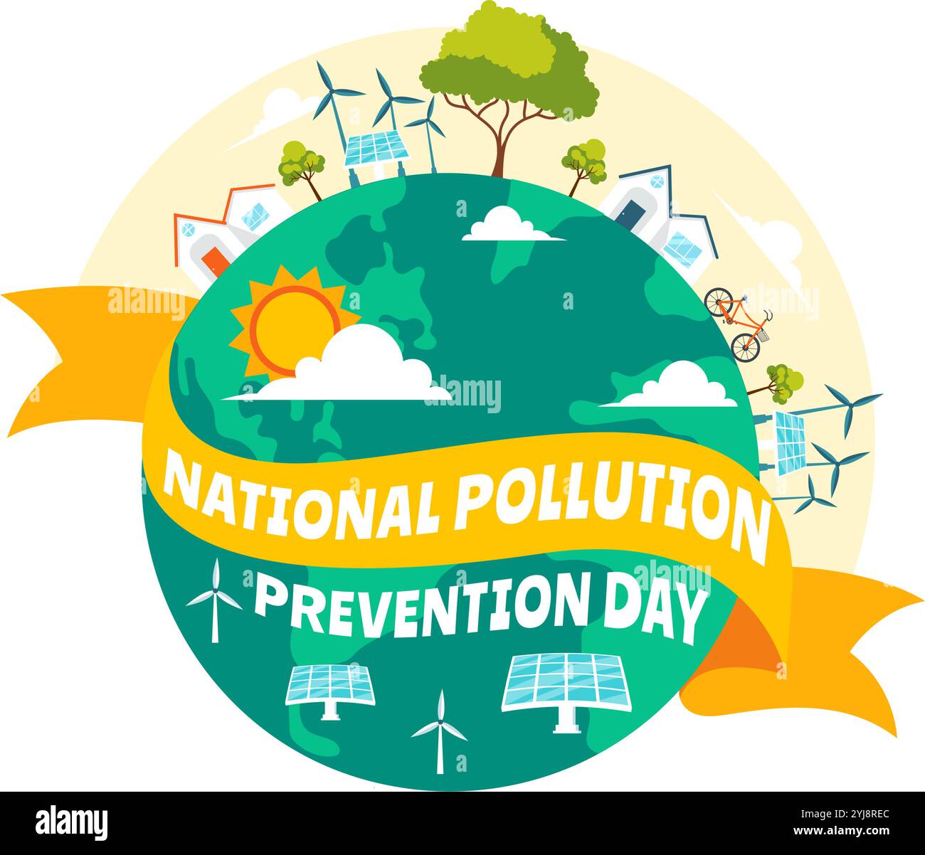 National Pollution Prevention Day Vector Illustration on 2 December for ...