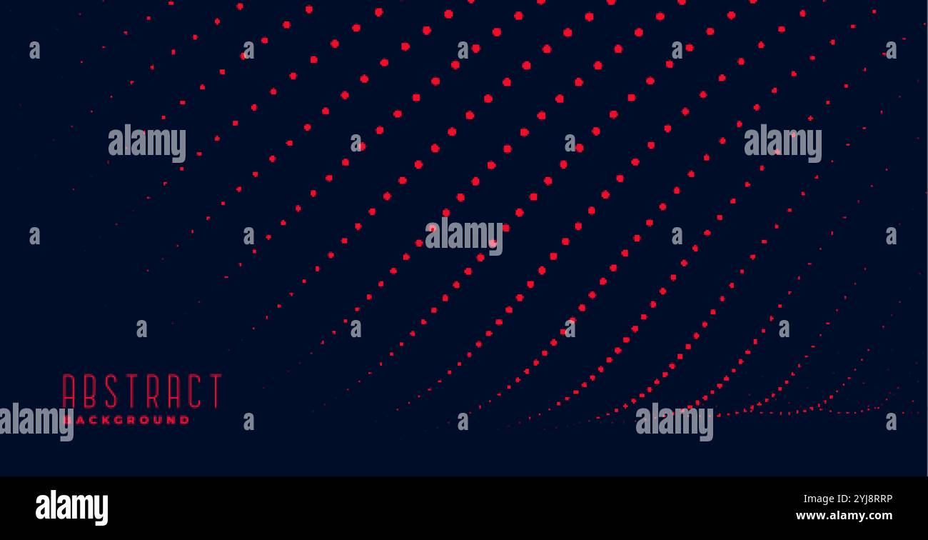 Red abstract background lines particles Stock Vector Images - Alamy