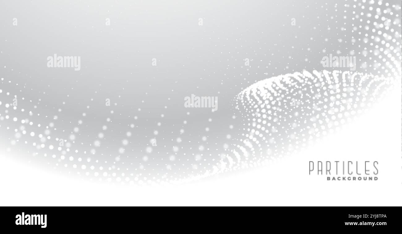 white abstract particles elegant background design Stock Vector Image ...