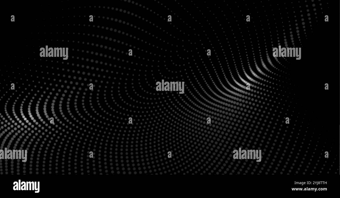 black background with particles mesh design Stock Vector Image & Art ...
