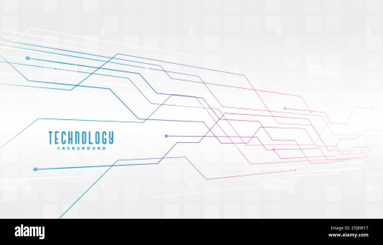 abstract technology circuit lines diagram background design Stock ...
