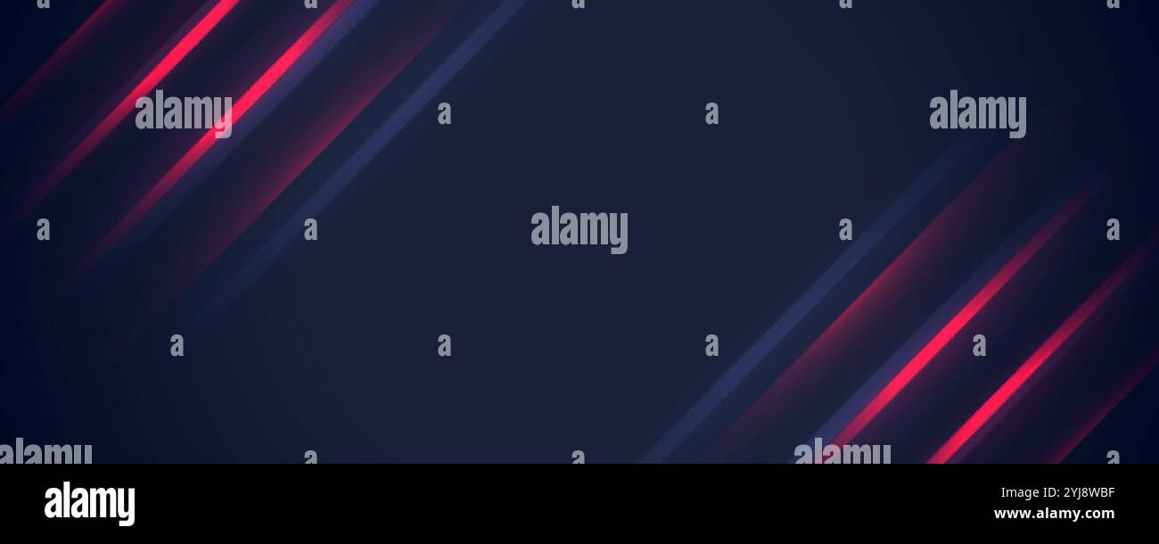 stylish glowing digital red lines banner design Stock Vector Image ...