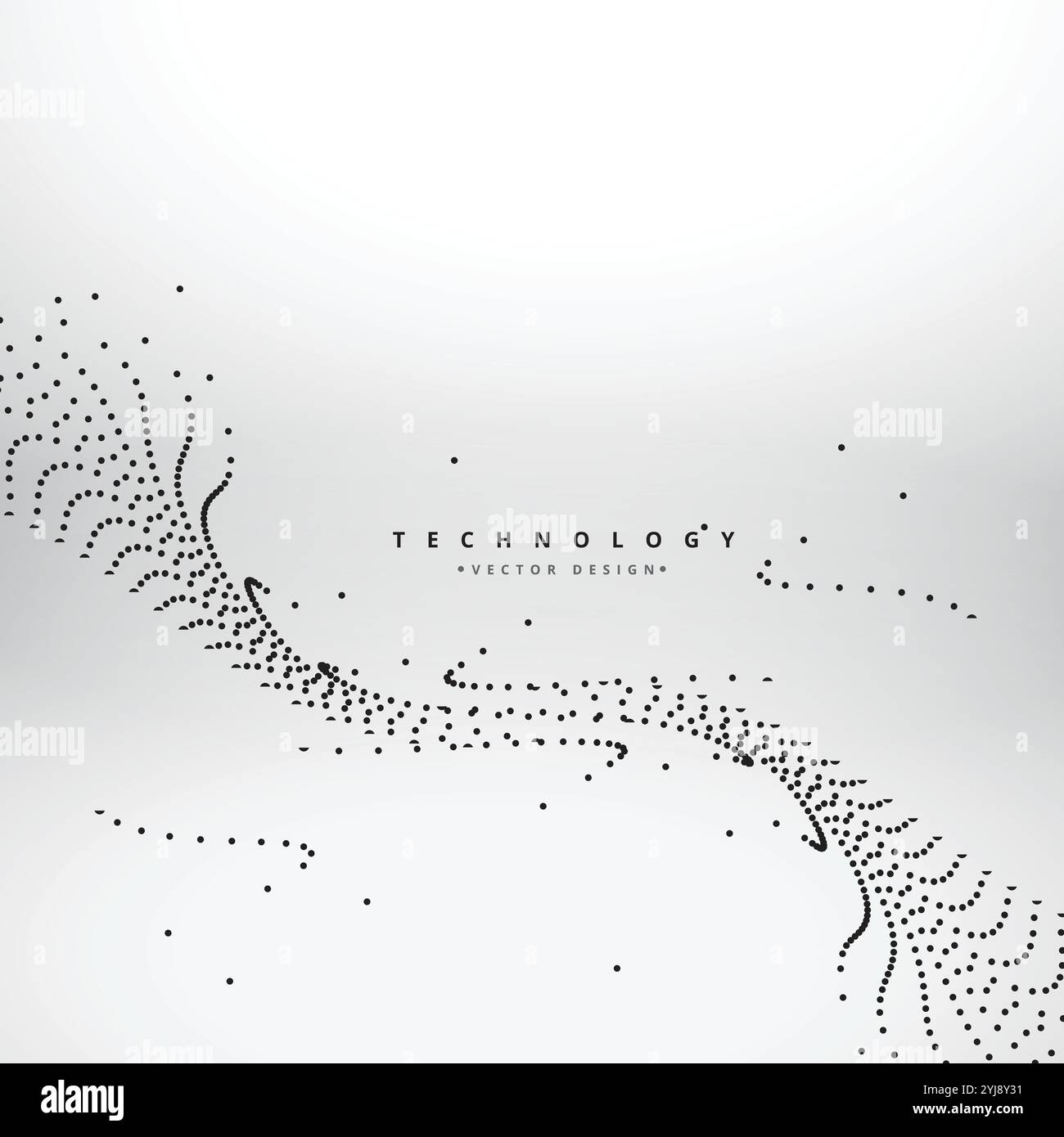 mesh dots wave technology background Stock Vector Image & Art - Alamy
