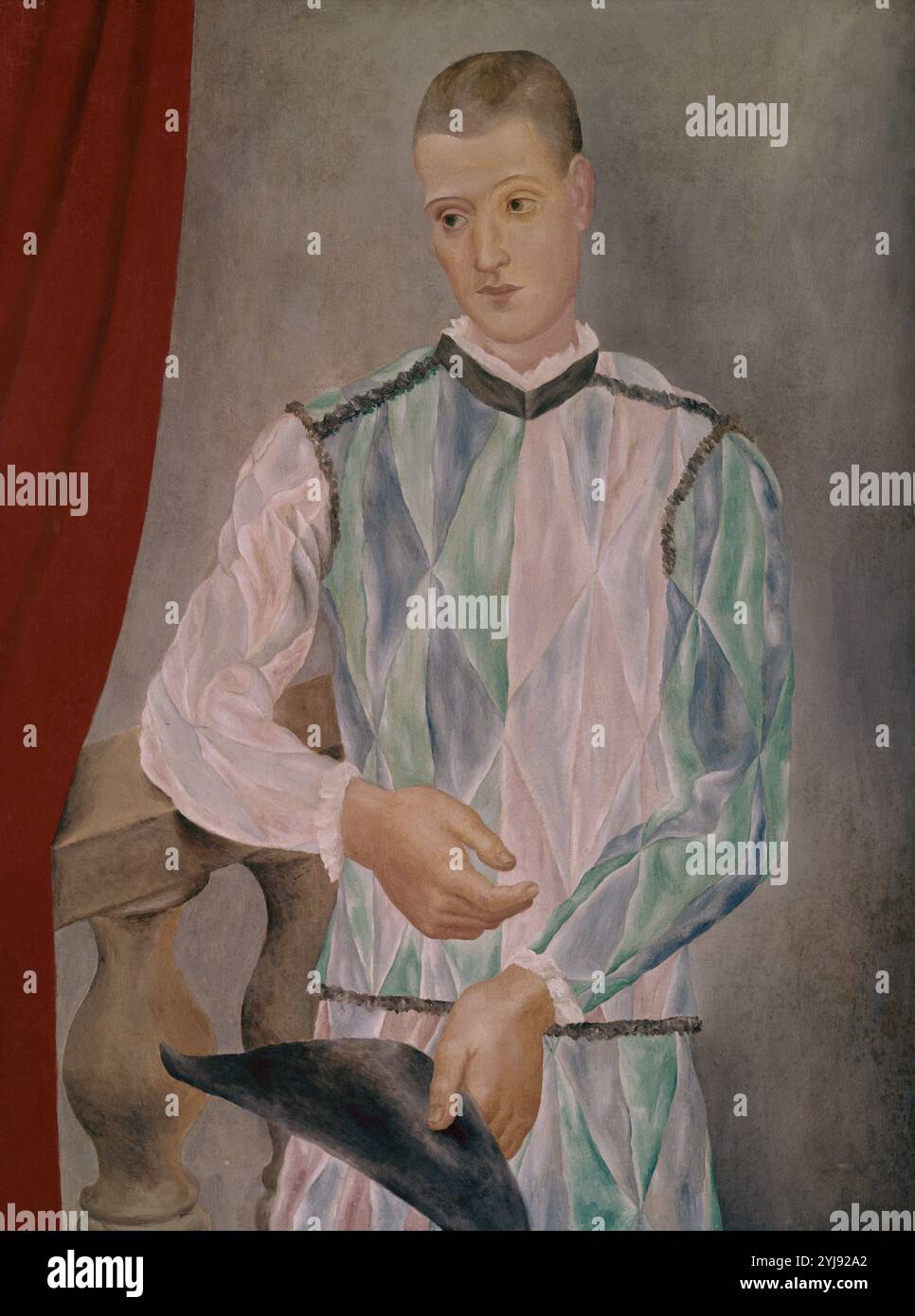 Spanish school. Harlequin - Rose Period. Arlequin (Cabeza descubierta ...