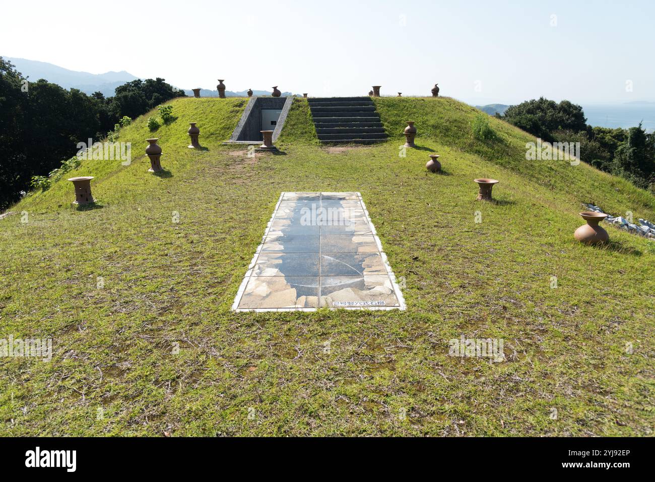 National Historic Site Myoumiyama burial mound Anterior-recessed ...