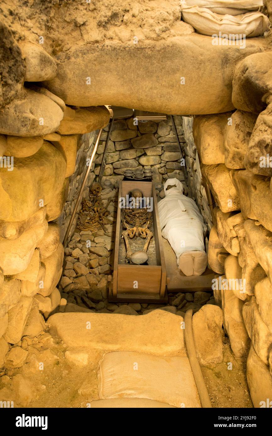 Hasa-ike burial mound, stone chamber interior, National Historic Site ...