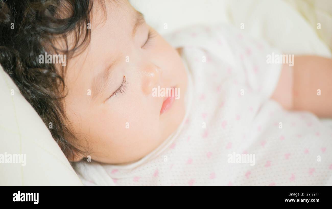 Baby sleeping face Stock Photo - Alamy