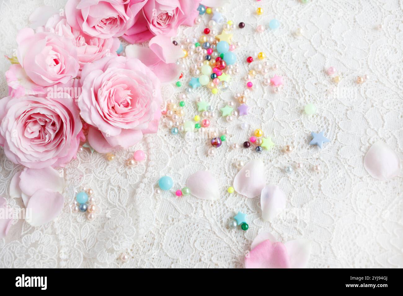 Still life scattered rose hi-res stock photography and images - Alamy