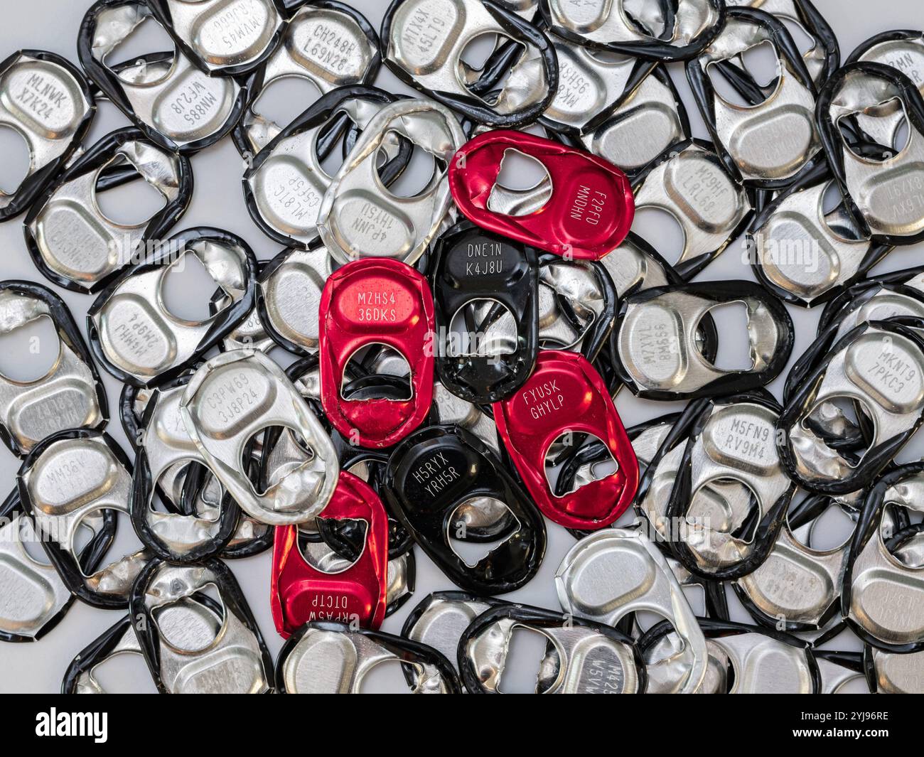 Can tabs with codes on the backside for sweepstakes and raffles. A heap ...