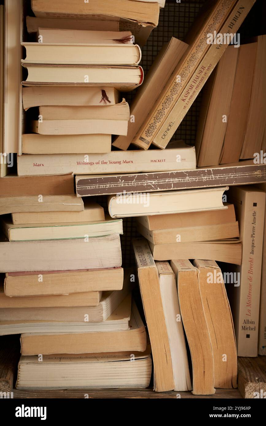 English books in a bookcase hi-res stock photography and images - Alamy