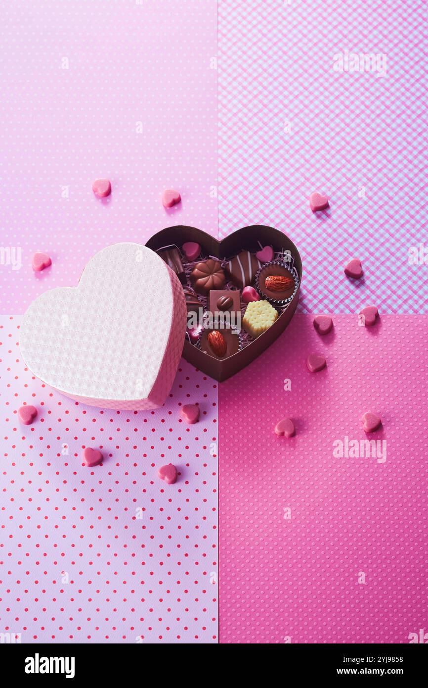 Pink box heart hi-res stock photography and images - Alamy