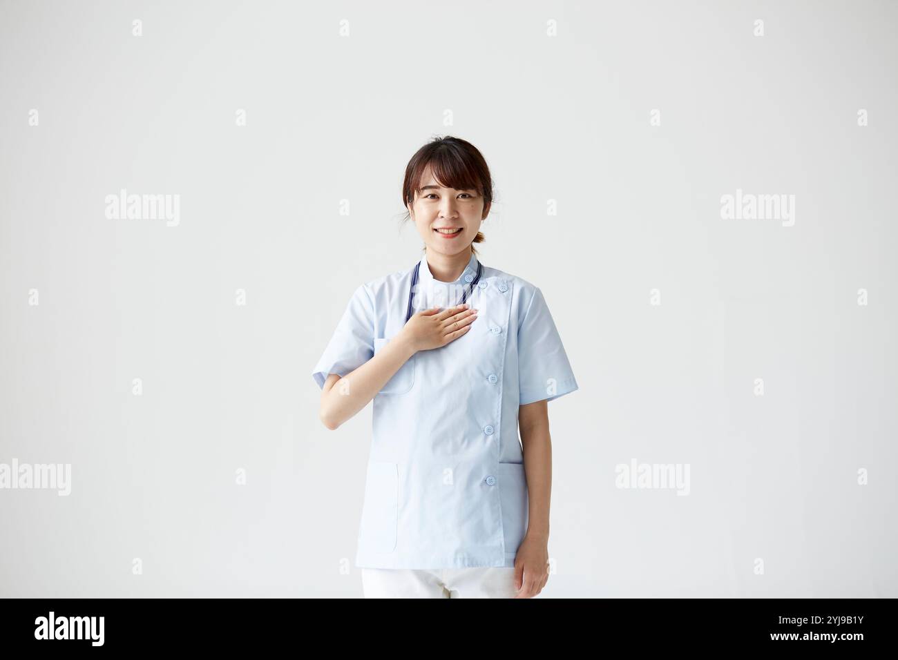 Hand at chest hi-res stock photography and images - Alamy