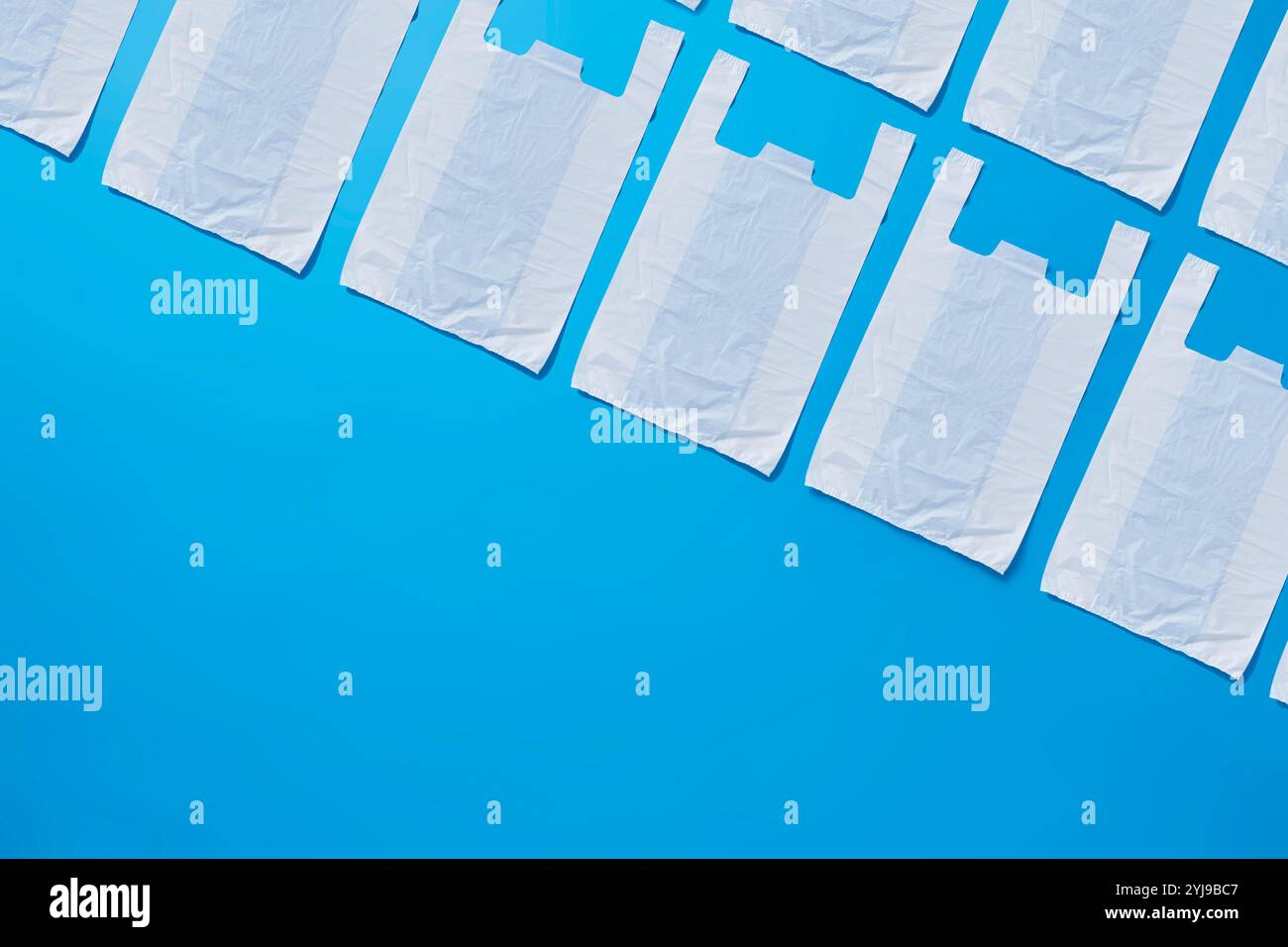 Line of clean plastic bags Stock Photo - Alamy