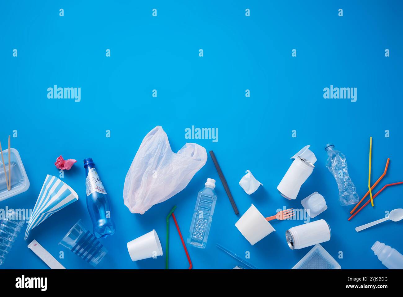 Scattered plastic waste Stock Photo - Alamy