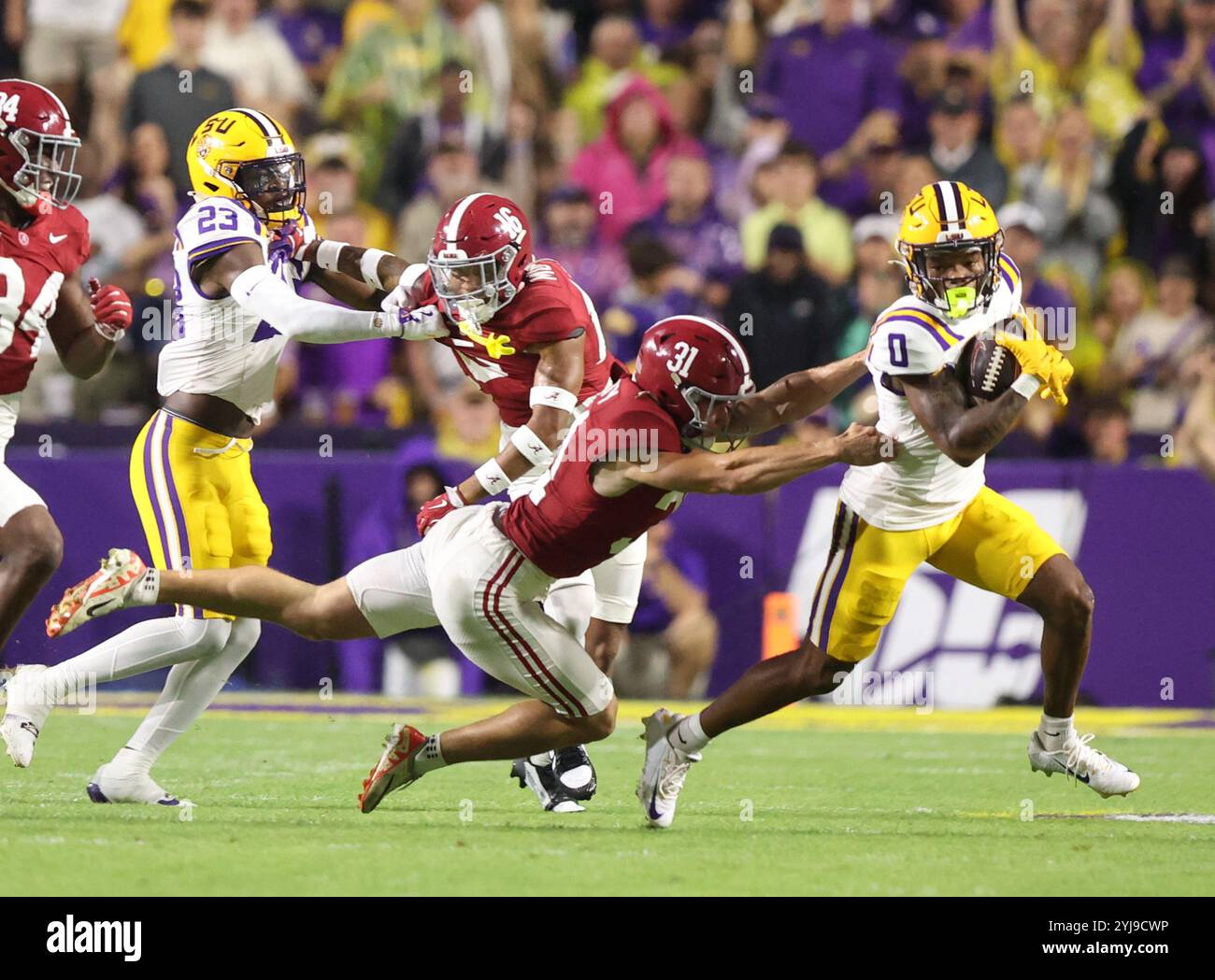 Baton Rouge, United States. 09th Nov, 2024. LSU Tigers wide receiver ...