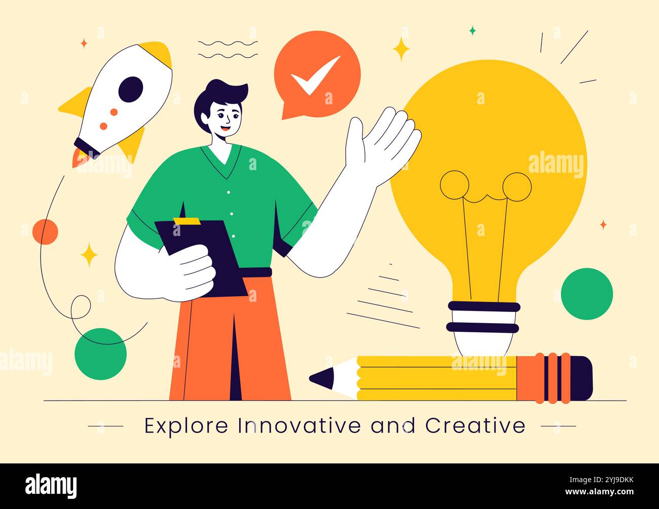 Explore an Innovative and Creative Vector Illustration Featuring a ...