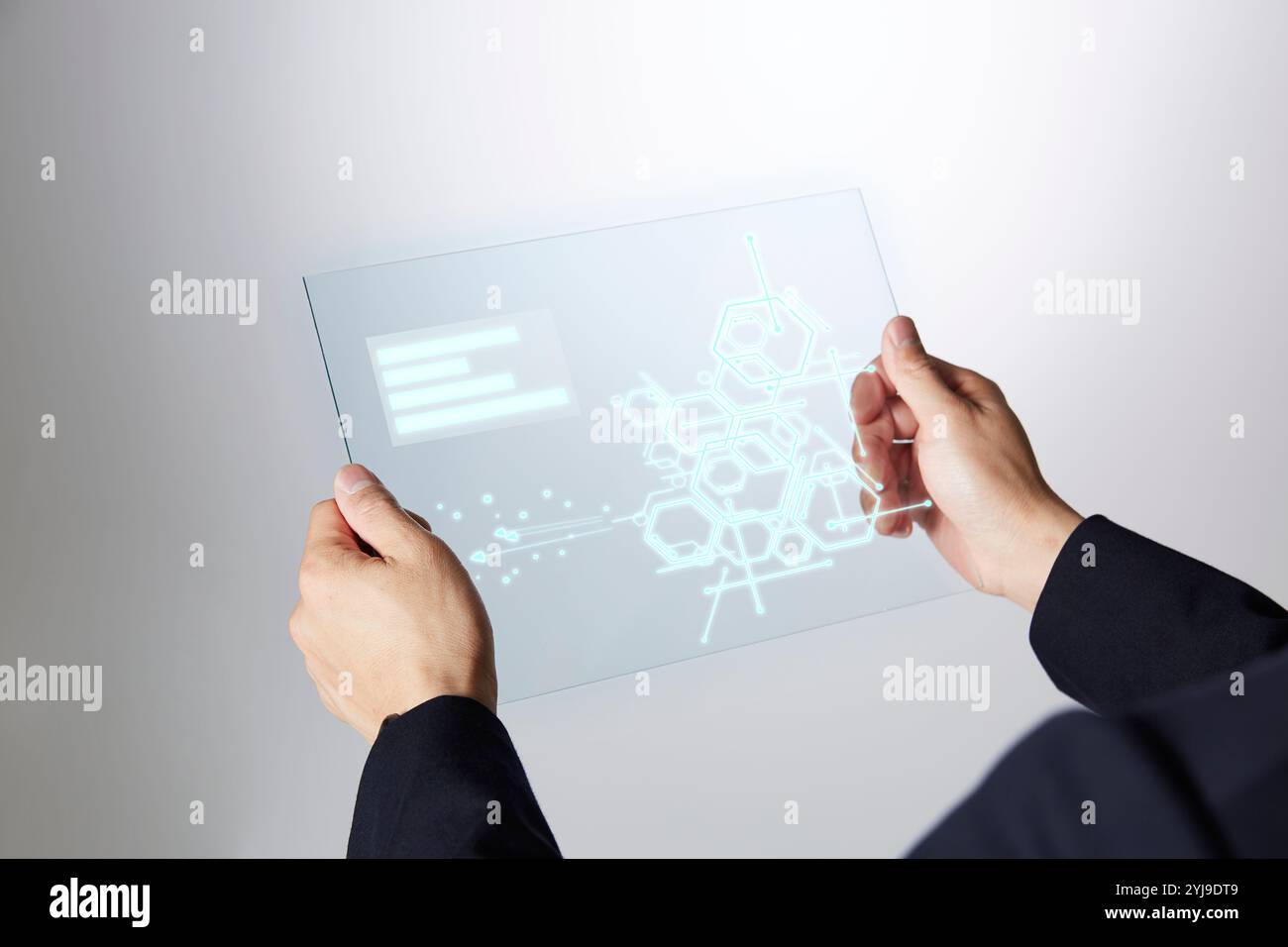 Businessmans hand on computer hi-res stock photography and images - Alamy