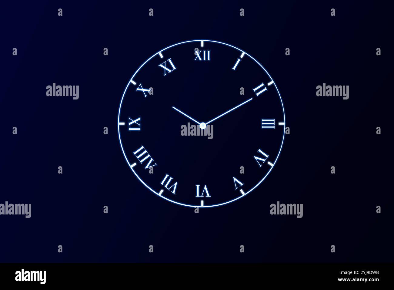 Clock with Roman numerals Stock Photo - Alamy