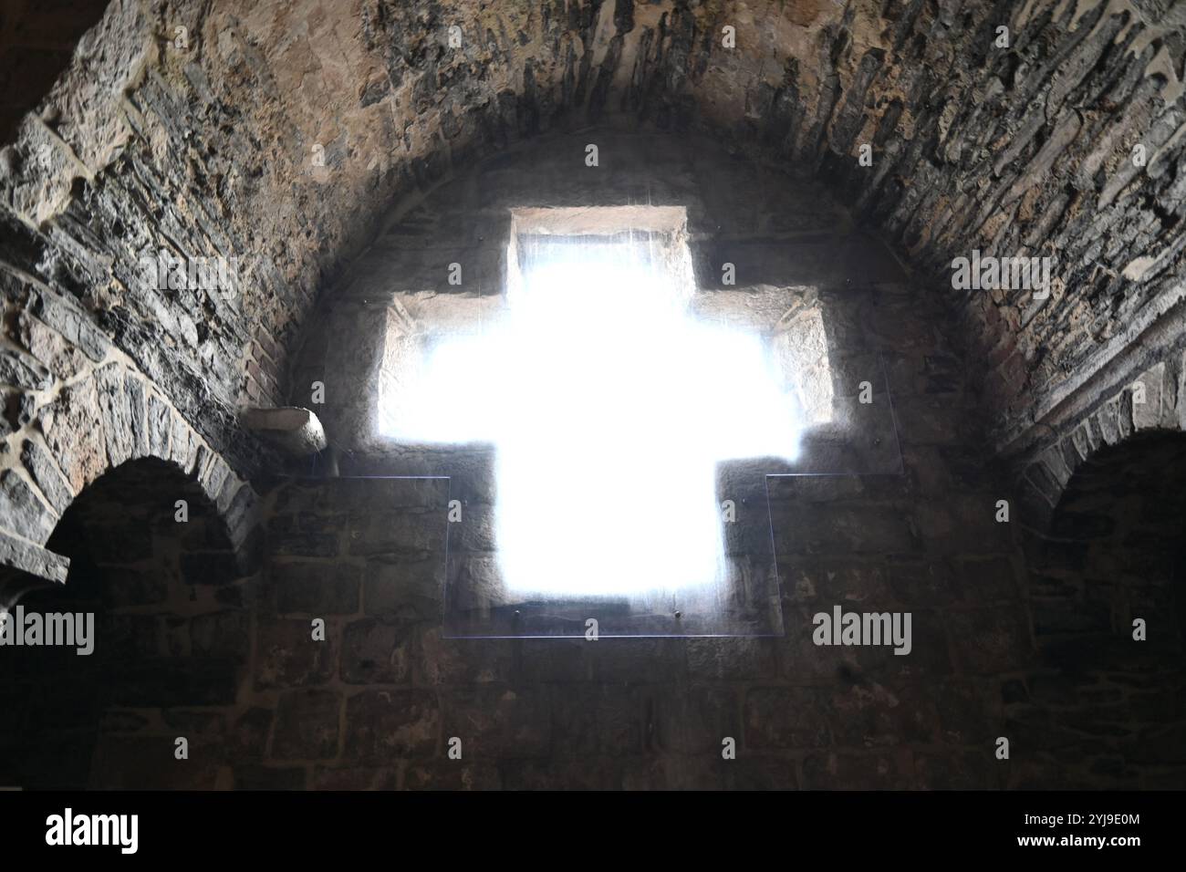 Cross shaped window inside the Gravensteen – Ghent, Belgium – 22 ...