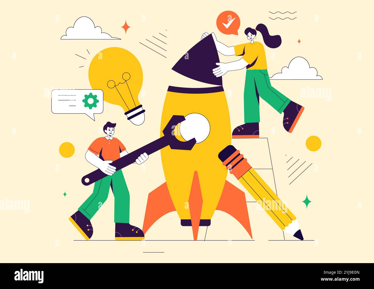 Explore an Innovative and Creative Vector Illustration Featuring a ...