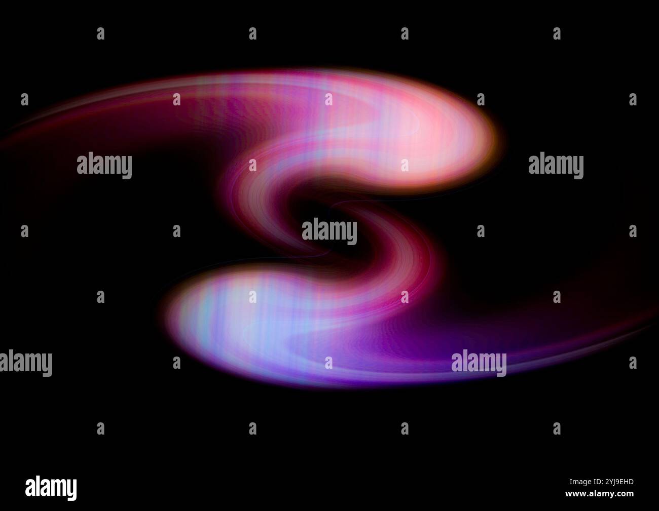 Distorted blue and red light on black background Stock Photo - Alamy