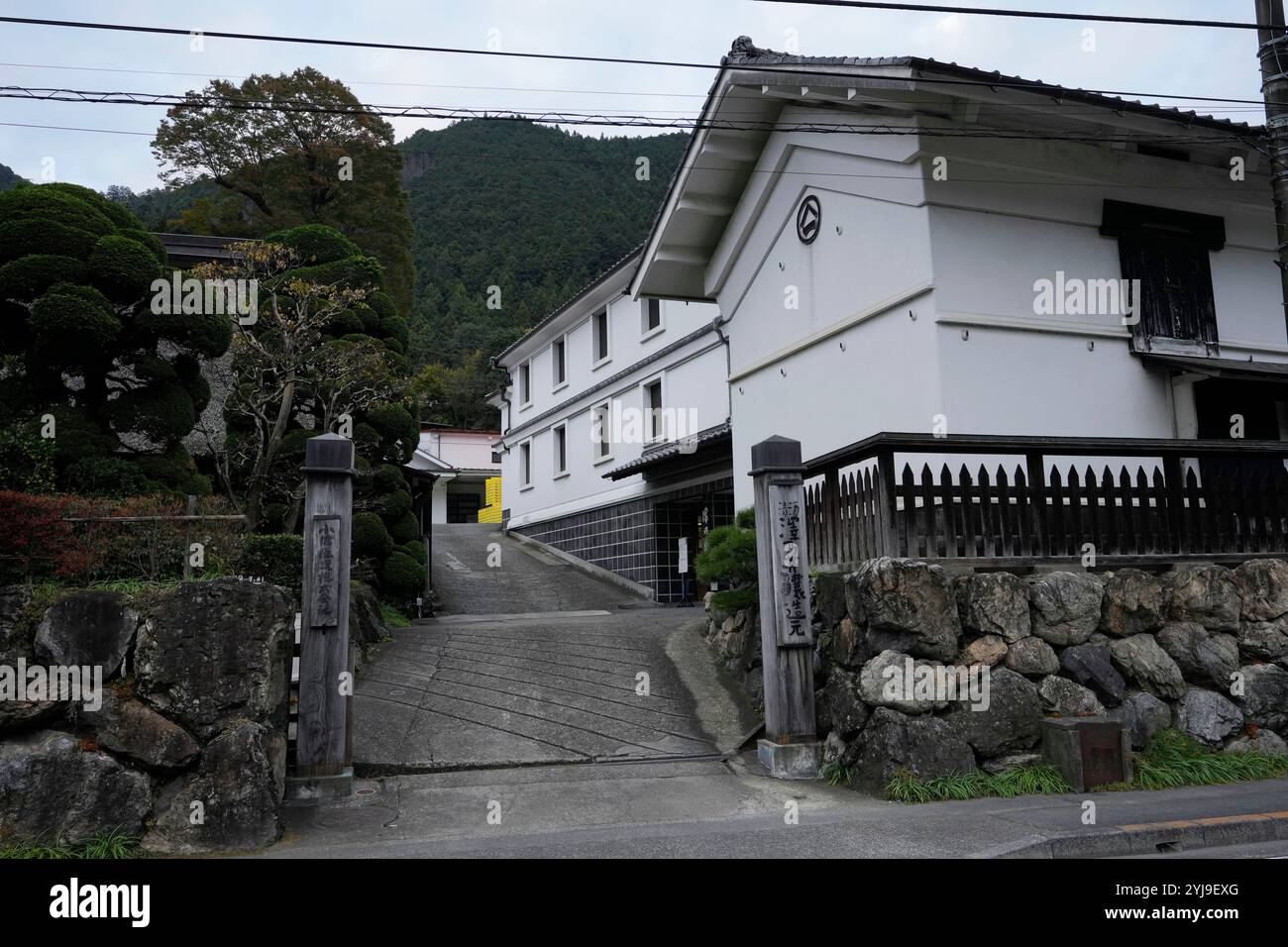 This photo shows Ozawa Sake Brewery, who makes "Sawanoi," a Japanese ...