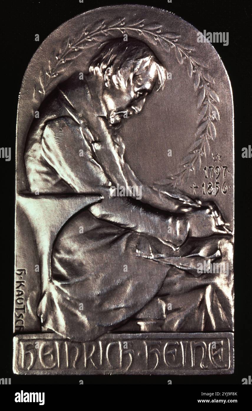 HEINRICH HEINE (1797-1856) - PLACA DEL SIGLO XIX. Author: KAUTSCH ...