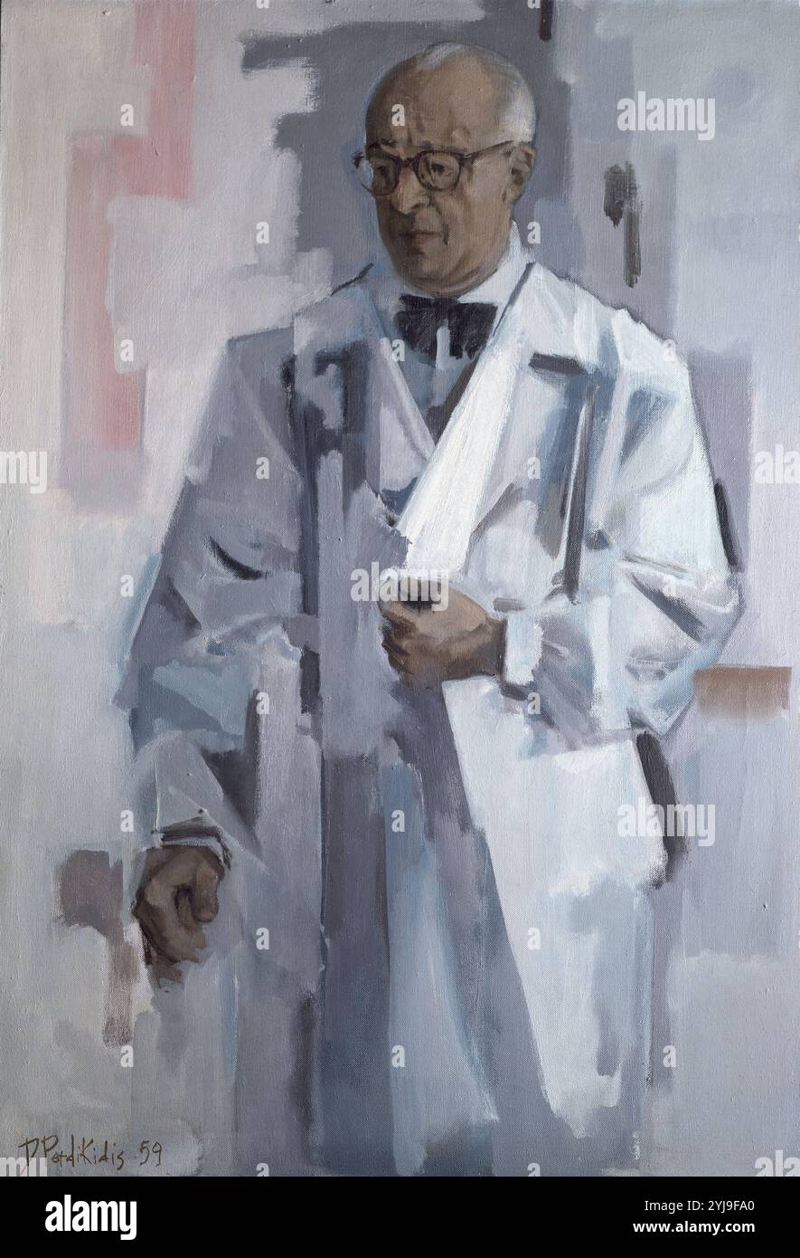 PORTRAIT OF THE DOCTOR CARLOS JIMENEZ DIAZ (1898-1967) PAINTED IN 1959 ...